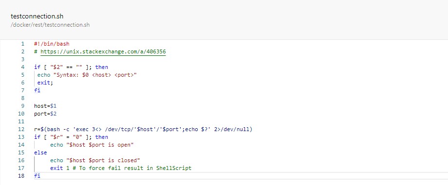 Waiting For Docker Service Container Port To Be Ready