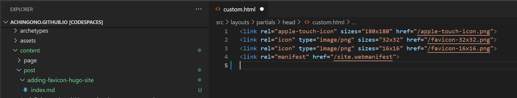 Add Favicon to a Hugo-Based Website