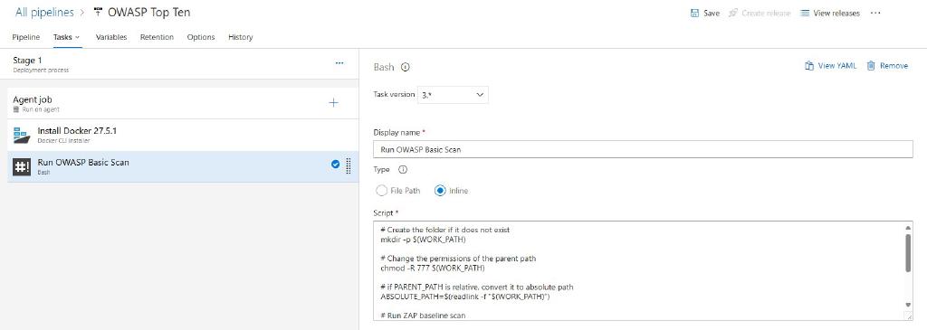 Automating Owasp Top Ten Scan Reports in Azure Devops